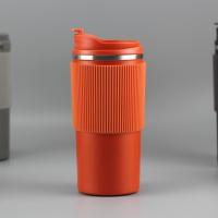 China Custom 450ml Stainless Steel Insulated Coffee Mug with Lid Hot Cold Drink Tumbler 350g for sale