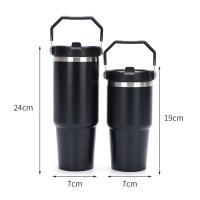 China Custom Logo 20oz 30oz Double Wall Sublimation Insulated Travel Coffee Mug with Handle for sale
