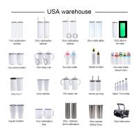 China 304 Stainless Steel Double Wall Sublimation Tumbler 20oz Skinny Straight for Custom Printing for sale