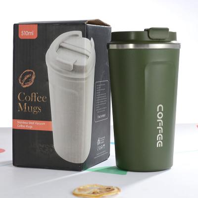 China Innovation Never Falls Stainless Steel Vacuum Coffee Cup with Magic Suction Tumbler for sale