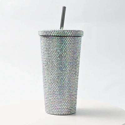 China 500ML Stainless Steel Vacuum Insulated Coffee Tumbler with Lid and Straw Stocked for sale