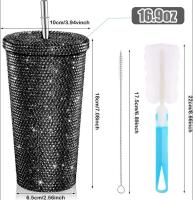 China 500ML Stainless Steel Vacuum Insulated Coffee Tumbler with Lid and Straw Stocked for sale