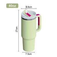 China 40oz Stainless Steel Tumbler with Handle and Straw Leakproof Travel Cup 201 for sale