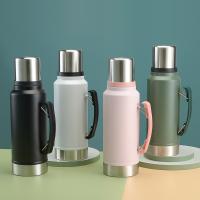 China 1000ml 1400ml Vacuum Insulated Stainless Steel Water Bottle with Handgrip BPA Free Double Wall Tumbler for sale
