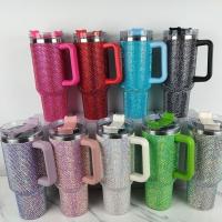 China 304 Stainless Steel Double Wall Vacuum Insulated Coffee Tumbler 400ml with Straw for sale