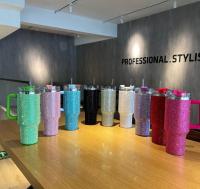 China 304 Stainless Steel Double Wall Vacuum Insulated Coffee Tumbler 400ml with Straw for sale