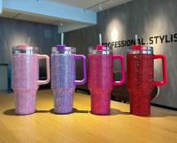 China 304 Stainless Steel Double Wall Vacuum Insulated Coffee Tumbler 400ml with Straw for sale