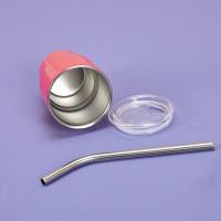 China Stainless Steel 2oz Shot Glass Tumbler with Straw Lid Vacuum Insulated 304 for sale