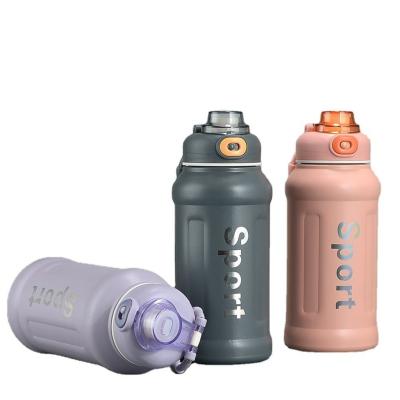 China 850ml Vacuum Insulated Stainless Steel Thermal Mug with Handle and Straw for sale