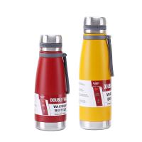 China Custom 316 Stainless Steel Insulated Water Bottle 650ml 850ml Outdoor Vacuum Thermos for sale