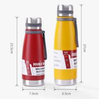 China Custom 316 Stainless Steel Insulated Water Bottle 650ml 850ml Outdoor Vacuum Thermos for sale