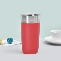China 16oz Insulated Travel Mug Stainless Steel Double Wall Thermal Cup with Sliding Lid 304 for sale