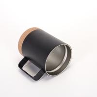 China 304 Stainless Steel Vacuum Insulated Coffee Mug 12oz 16oz with Cork Base for sale