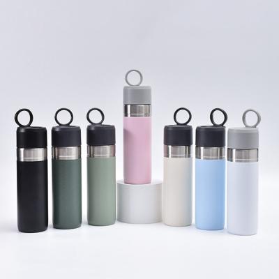 China Custom Logo 500ml Stainless Steel Double Wall Vacuum Insulated Water Bottle for Outdoor for sale