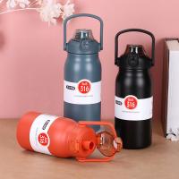China Insulated Stainless Steel Water Bottle 800ml 304 Vacuum Flask with Straw Lid for Fitness for sale