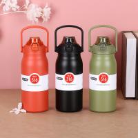 China Insulated Stainless Steel Water Bottle 800ml 304 Vacuum Flask with Straw Lid for Fitness for sale