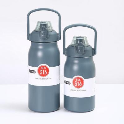 China Custom Stainless Steel Double Wall Insulated Water Bottle 800ml 1000ml 1300ml 1700ml for sale