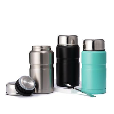 China 750ml 304 Stainless Steel Vacuum Insulated Food Jar with Spoon for Kids Lunch for sale