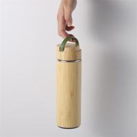 China Triple Wall Stainless Steel Insulated Tumbler 500ml with Tea Infuser Bamboo Lid for sale