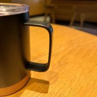 China 16oz 304 Stainless Steel Coffee Tumbler with Cork Bottom and Handle Custom Logo for sale