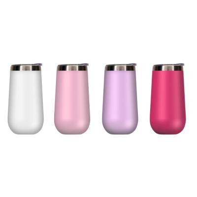 China Kids 10oz 6oz Egg Shape Wine Cup Vacuum Insulated Stainless Steel Sublimation Tumbler 180ml 300ml for sale