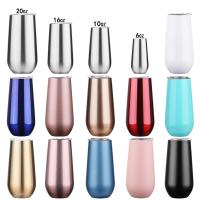 China Kids 10oz 6oz Egg Shape Wine Cup Vacuum Insulated Stainless Steel Sublimation Tumbler 180ml 300ml for sale