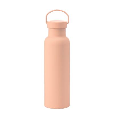 China Custom Design Vacuum Insulated Stainless Steel Water Bottle 600ml Wide Mouth Flask Bulk for sale