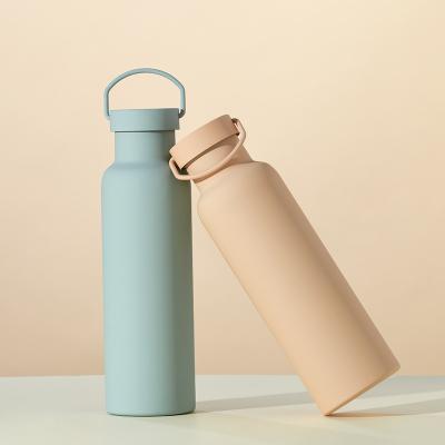China Custom Stainless Steel Vacuum Insulated Water Bottle 600ml for Outdoor Hiking for sale