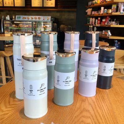 China 450ml Double Wall Insulated Stainless Steel Water Bottle 304 for Hot Cold Drinks for sale