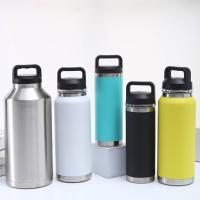 China 18oz 26oz 36oz Stainless Steel Vacuum Insulated Tumbler Bottle with Handle Lid for sale