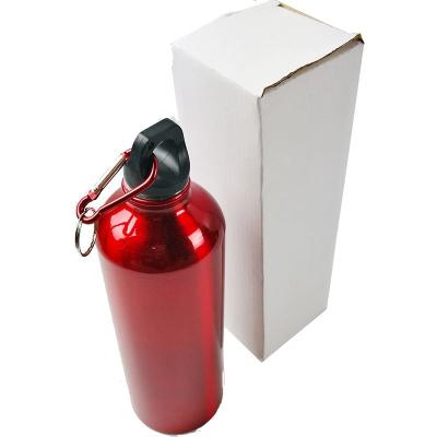 China Aluminum Alloy Mountain Bike Water Bottle 750ml with Carabiner Boiling Water Safe for sale