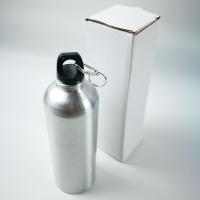 China Aluminum Alloy Mountain Bike Water Bottle 750ml with Carabiner Boiling Water Safe for sale