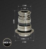 China BERGMAN Replace Grundfos Panda GLF-ARCB-12 16 22mm Pump Mechanical Seal CAR SIC TC VITON EPDM for sale
