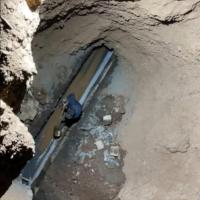 China UV-CIPP Repair for Partially Collapsed Pipeline Without Soil Cover Using Temporary External Constraint for sale