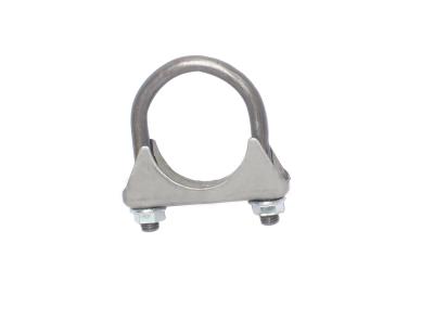 China Stainless Steel 304 Exhaust Clamp 4 Inch U Bolt Muffler Clamp Heavy Duty for sale