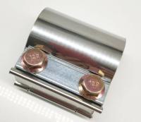 China Stainless Steel Butt Joint Exhaust Clamp 3 Inch for Car Truck Catback Downpipe for sale