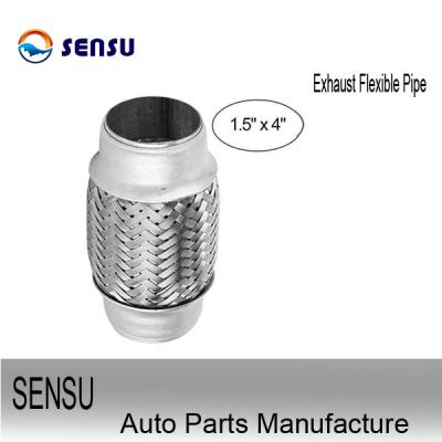 China Stainless Steel 304 Exhaust Flex Pipe 51mm ID 150mm Length Universal Braided Hose for sale