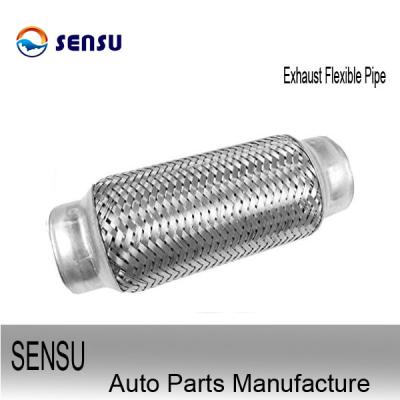 China 51mm*200mm Stainless Steel Exhaust Flex Pipe With Interlock Liner for sale