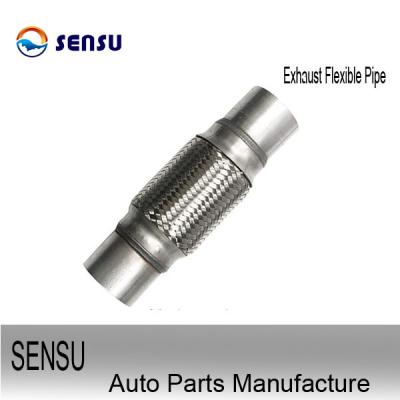 China Stainless Steel Exhaust Flex Pipe 45mm Diameter 203mm Body Length Double Braid for sale