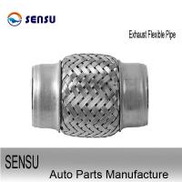 China 45*100mm SS201 Stainless Steel Exhaust Flex Pipe Double Braids for sale
