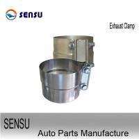 China Stainless Steel Exhaust Clamp 28-114mm 201SS Universal Auto Exhaust Pipe Fastener for sale