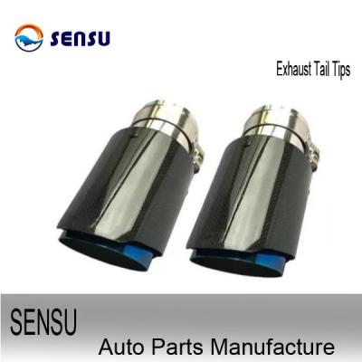 China Stainless Steel Exhaust Silencer Tip 304 Anti Rust Noise Reduction Tail Pipe Trim for Toyota for sale