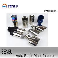 China Universal Exhaust Tail Tips 2.5 Inch Inlet Stainless Steel Corrosion Proof Muffler Tip for sale