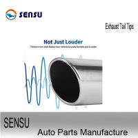 China Universal Exhaust Tail Tips 2.5 Inch Inlet Stainless Steel Corrosion Proof Muffler Tip for sale