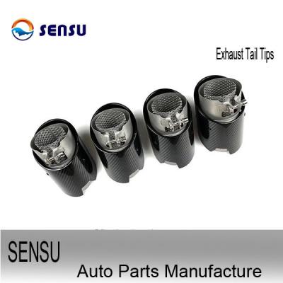 China Stainless Steel Car Exhaust Muffler Tips 500°C Heat Resistant Dual Outlet for sale
