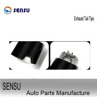 China Stainless Steel Car Exhaust Muffler Tips 500°C Heat Resistant Dual Outlet for sale