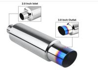 China Stainless Steel Direct Fit Exhaust Muffler 2.75 to 3.25 Inch Inlet Universal for sale