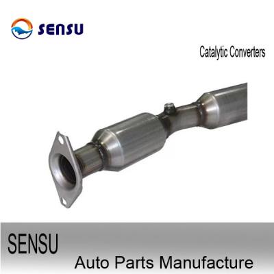 China Universal 2 Inch Oval Catalytic Converter 400cpsi Three Way Stainless Steel for sale