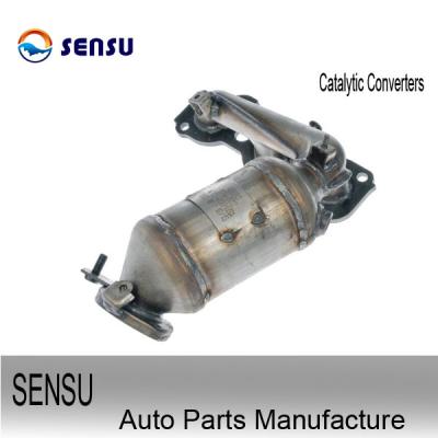 China 2x2 Inlet Outlet Exhaust Catalytic Converter for sale