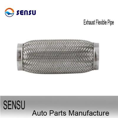 China 2 Inch Stainless Steel Double Braids Flex Exhaust Pipe 8 Inch Body 12 Inch Overall for sale